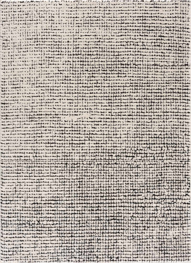 Keita Cream & Black Grid Plush Rug – LA Rug Linens